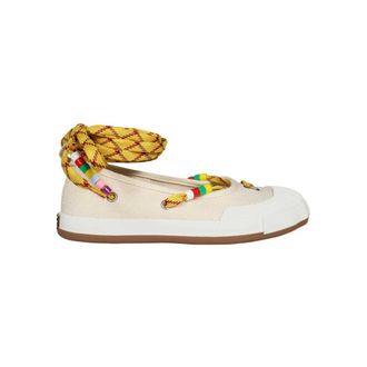 Vivienne Westwood Ballerinas mit gekreuzten Schn&uuml;rsenkeln - - Shoes - Damen - Beige - 38 EU