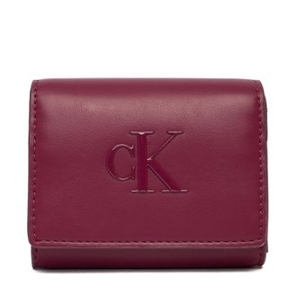 Calvin Klein Geldb&ouml;rse Calvin Klein Bold Ck Medium Bifold LV04F1047G Dunkelrot