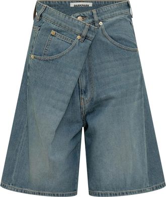 Darkpark Darkpark, Femme, Shorts, Bleu, Taille: W27 Ines Fold-Over Shorts