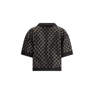 Gucci Womens Black Viscose Shirt