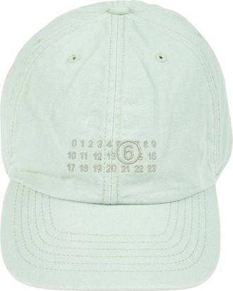 Maison Margiela unisex, Accessoires, Vert, Taille: L Cotton Canvas Cap