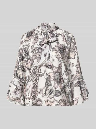 Monari Regular Fit Bluse mit Zierschleife
