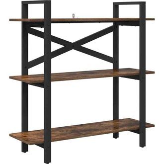 vidaXL vidaXL &Eacute;tag&egrave;re Ch&ecirc;ne fum&eacute; 100 x 33,5 x 102 cm Bois ding&eacute;nierie