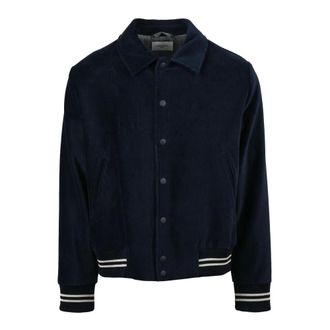 Circolo 1901 Homme, Vestes, Bleu, Taille: 2XL Veste Teddy en Velours C&ocirc;tel&eacute;