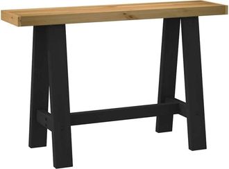 vidaXL Vidaxl - Konsolentisch noain A-Form-Beine 120x30x75 cm Massivholz Kiefer