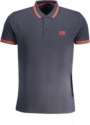 Cavalli Homme, Tops, Bleu, Taille: 3XL Polo &agrave; Manches Courtes