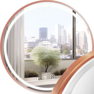 Rea Spiegel Led 90cm Mmj Brush Rose Gold