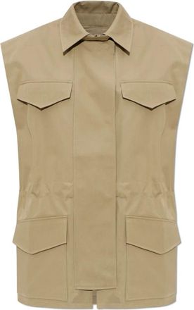 Iro Iro, Femme, Vestes, Beige, Taille: 40 FR Iziel Vest