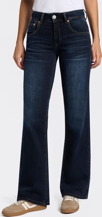 Herrlicher 5-Pocket-Jeans HERRLICHER Edna Denim Light, Damen, Gr. 26, L&auml;nge 30, schwarz sea, Denim/Jeans, Obermaterial: 98% Baumwolle, 2% Elasthan, bootcut fit n