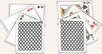 Tateossian Tateossian Manschettenkn&ouml;pfe Playing Card silber