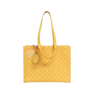 Louis Vuitton unisex, Pre-owned, Jaune, Taille: ONE Size Pre-owned Monogram Heritage Sac Plat 24H Sac Cabas en Toile Enduite