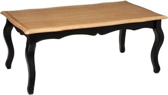 Atmosphera Atmosphera - Table basse Chrysa noir 110x60cm cr&eacute;ateur dint&eacute;rieur