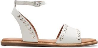 Clarks Womens Maritime May Sandal, Off White Lea, 37.5 EU