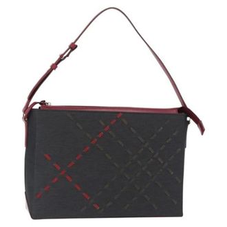 Burberry Pre-owned Nylon Schultertasche - - Pre-owned - Damen - Grau - ONE SIZE