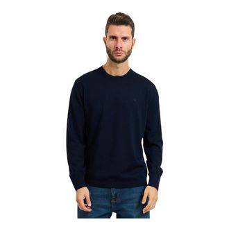 Calvin Klein Homme, Pulls, Bleu, Taille: XL Merino Wool Classic Sweater