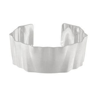 Dansk Copenhagen Femme, Accessoires, Gris, Taille: ONE Size Bracelet Manchette Vague Argent