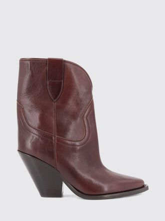 Isabel Marant Bottes western Leyane en cuir avec talon haut &eacute;vas&eacute;