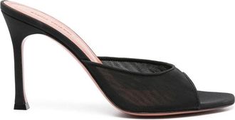 Amina Muaddi Femme, Chaussures, Noir, Taille: 40 EU Sandales &agrave; Talons Hauts