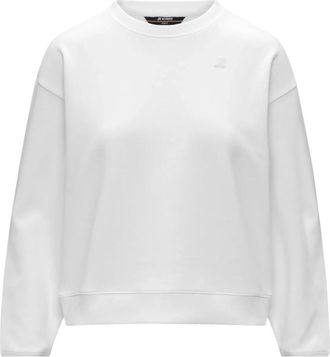 K-Way Femme, Sweatshirts et sweats &agrave; capuche, Blanc, Taille: 38 FR Loiza Crewneck SweaT-shirt