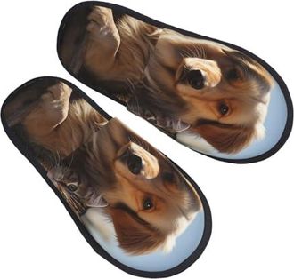Generic Pantoufles De Maison Chats Et Chiens Doux Pantoufles En Coton Peluche Chaussons Invit&eacute;s Pour Chambre Int&eacute;rieur Automne L