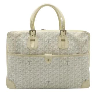 Goyard Pre-owned Ambassade MM Coated Canvas Aktentasche - - Pre-owned - Damen - Wei&szlig; - ONE SIZE