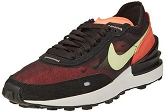 Nike Femme W Waffle One Sneaker, Black/Lime Ice/Magic Ember, 38 EU