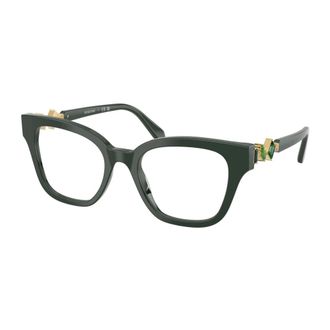 Swarovski Femme, Accessoires, Vert, Taille: 52 MM Lunettes de mode Sk2048 en Bleu