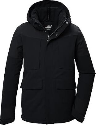 Killtec Kow 81 MN Jckt Fonctionnelle/Veste dext&eacute;rieur avec Capuche zipp&eacute;e Amovible, Noir, XXL Hommes