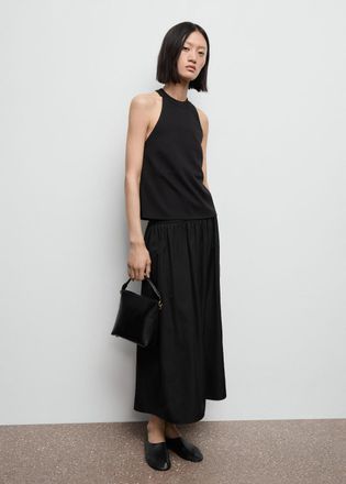 Mango Neckholder-Top mit ausgeschnittenem Dekollet&eacute; schwarz - Damen - XL - MANGO