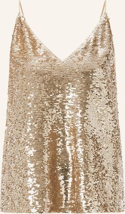 Rich & Royal Top Mit Pailletten gold
