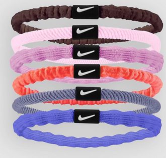 Nike Flex 6Pk Hair Tie white