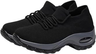 Valiclud Sneakers Femme Tiss&eacute;es L&eacute;g&egrave;res Respirantes avec Semelle &Eacute;paisse Antichoc pour Marche et Course