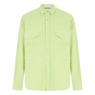 Moschino Klassisches Hemd mit Kragen - - Shirts - Herren - Gr&uuml;n - XL