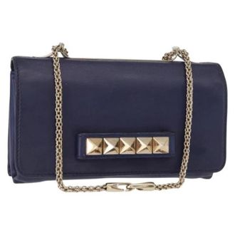 Valentino Pre-owned Ledertasche - - Pre-owned - Damen - Blau - ONE SIZE