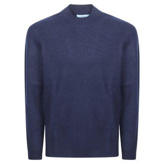 Drumohr Lupetto ML Garzato Tubico - - Knitwear - Herren - Blau - 2XL