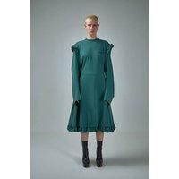 VETEMENTS Ruffle Jersey Dress Police