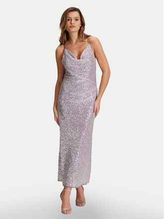 Swing Abendkleid 5AH15800 Violett Slim Fit