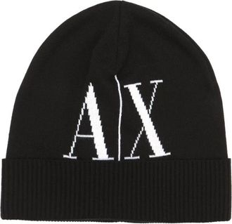A|X Armani Exchange Beanie - - Accessories - Damen - Schwarzk - ONE SIZE