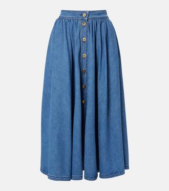 Patou Jupe midi en denim