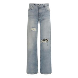 Haikure Jean Droit Star Marfa - Femme - Jeans - Bleu - Taille: W25