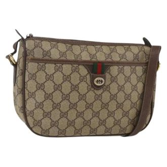 Gucci Sac bandouli&egrave;re en toile Pre-owned - Femme - Pre-owned - Beige - Taille: ONE Size