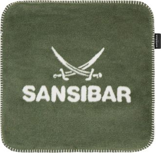 Sansibar Jacquard Kissenhülle Doubleface, wärmend und flauschig-weich, Dekokissen aus Baumwollgemisch, 50x50 cm (grün)