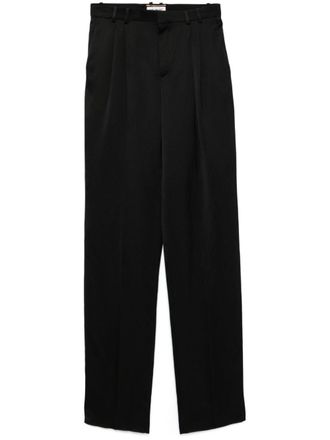 Saint Laurent Hose aus Satin - Schwarz