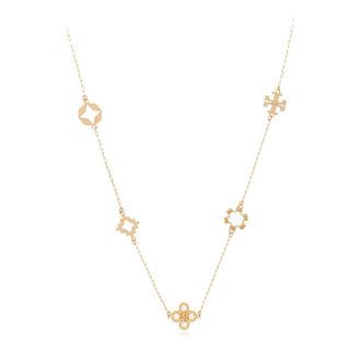 Tory Burch Kira Clover Necklace - - Accessories - Damen - Gelb - ONE SIZE