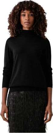 Patrizia Pepe Pull &agrave; col montant Dolcevita - Femme - Pulls - Noir - Taille: 42 FR