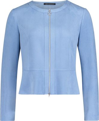 Betty Barclay Damen Kurzblazer mit Rei&szlig;verschluss 40, Azurine