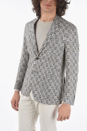 Corneliani ID Zweiknopfjacke IDENTITY aus Leinen mit zwei Schlitzen und klassischem Revers Corneliani