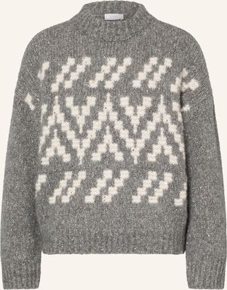 PESERICO Peserico Pullover Mit Alpaka Und Pailletten grau