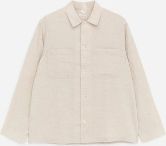 Arket Lockeres Leinenhemd -Beige