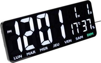 Atmosphera Atmosphera - Horloge Garrett Noir 35x13,2cm